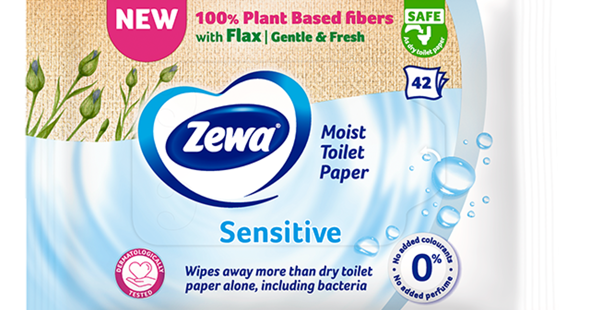 Zewa vlažni toalet papir sa lanenim vlaknima – Zewa - Zewa
