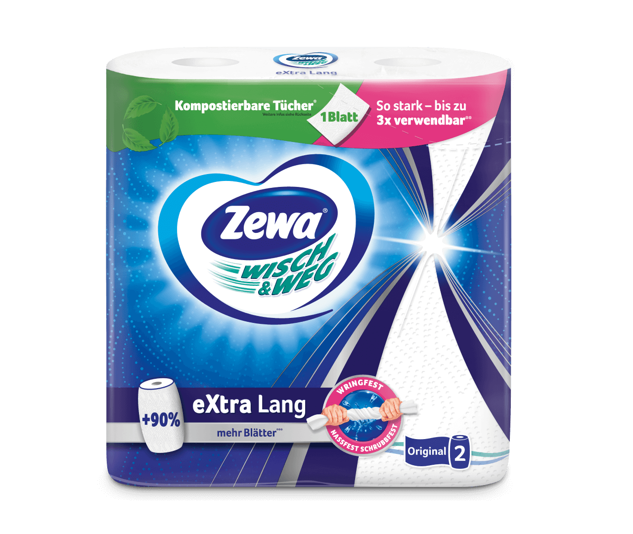 Die neue, kompostierbare Zewa Wisch&Weg Küchenrolle - Zewa