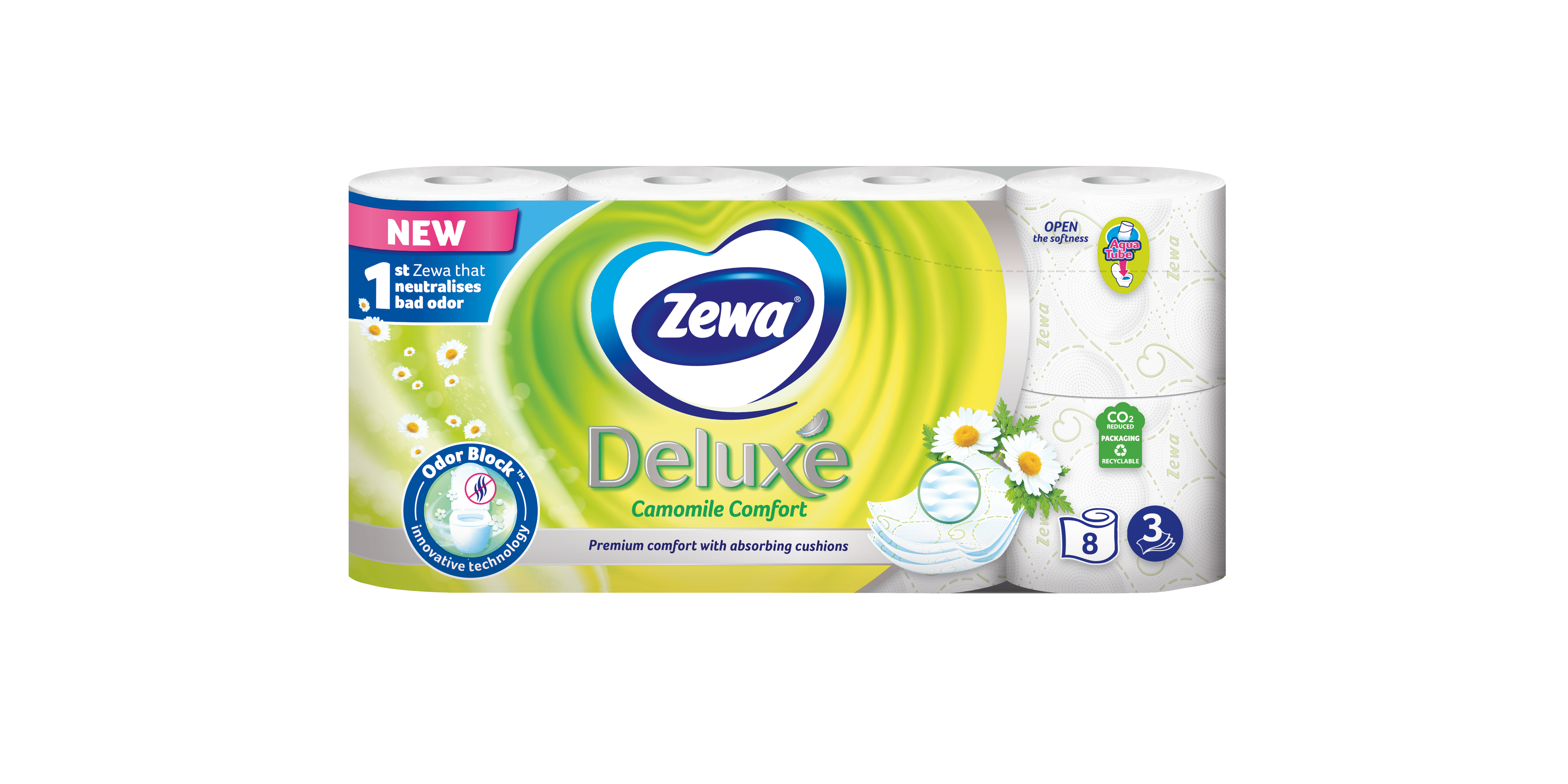 Zewa Deluxe s OdorBlock™ toaletní papír & neutralizátor zápachu - Zewa
