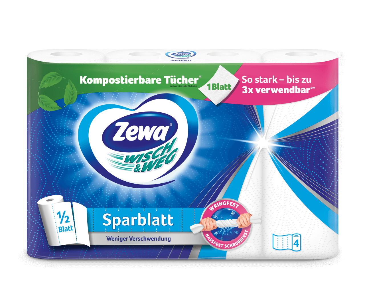 Die neue, kompostierbare Zewa Wisch&Weg Küchenrolle - Zewa